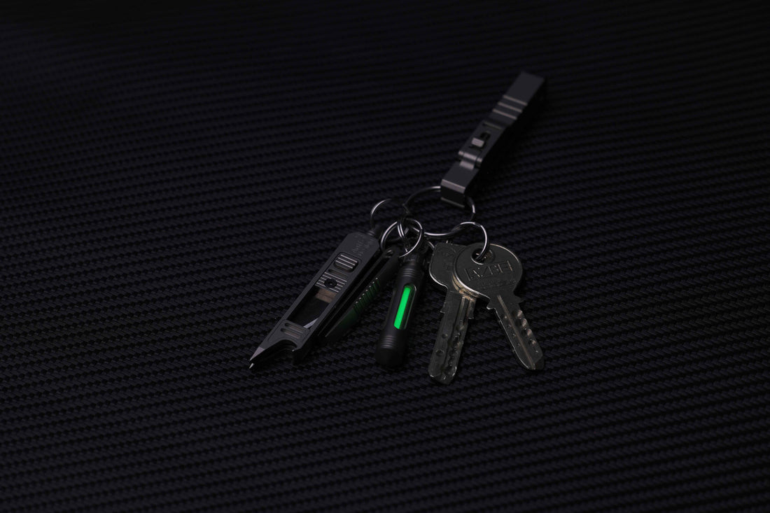 Antdesign Titanium Glow Keychain | Premium Tritium EDC