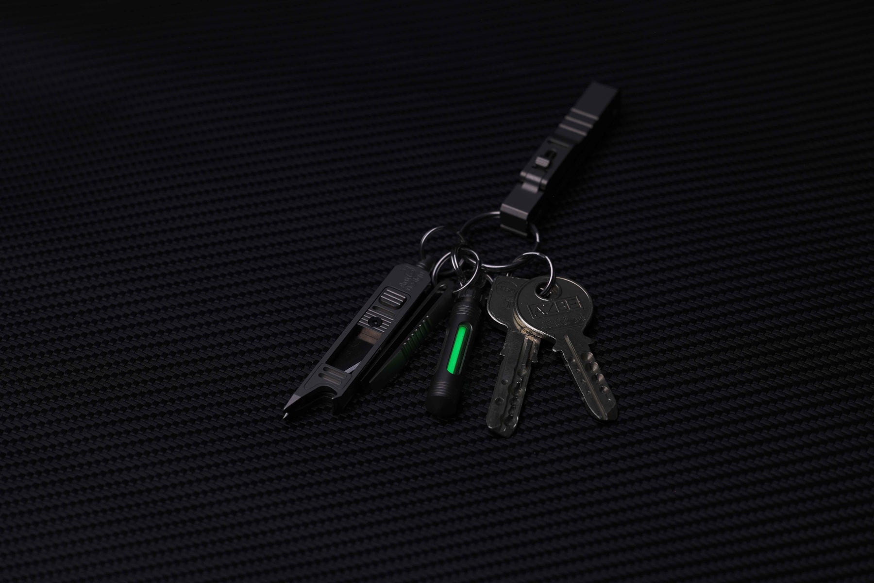 Antdesign Titanium Glow Keychain | Premium Tritium EDC