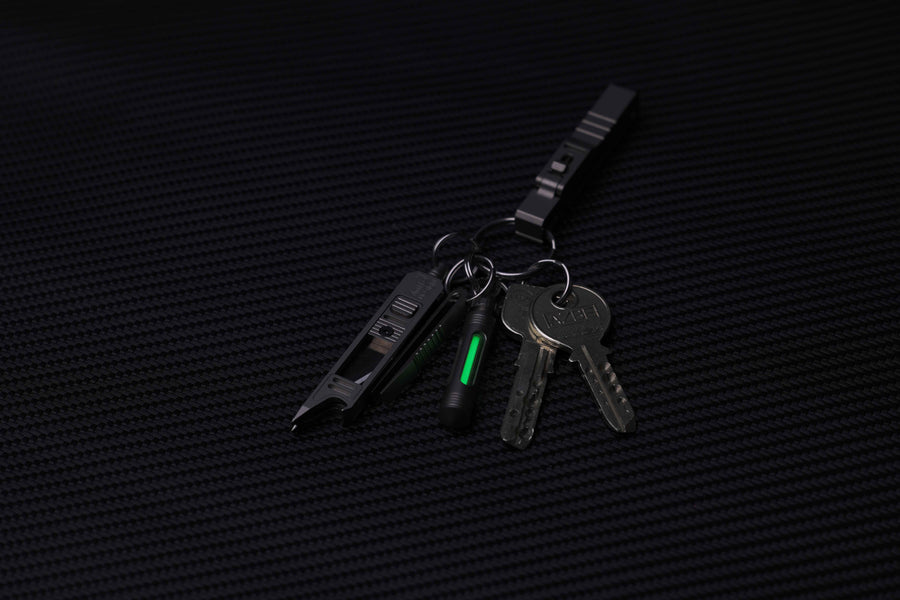 Antdesign Titanium Glow Keychain | Premium Tritium EDC