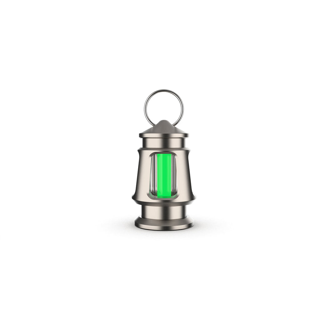 Titanium Lantern Glow Fob | Shock-Absorbing Tritium Keychain | Antdesign