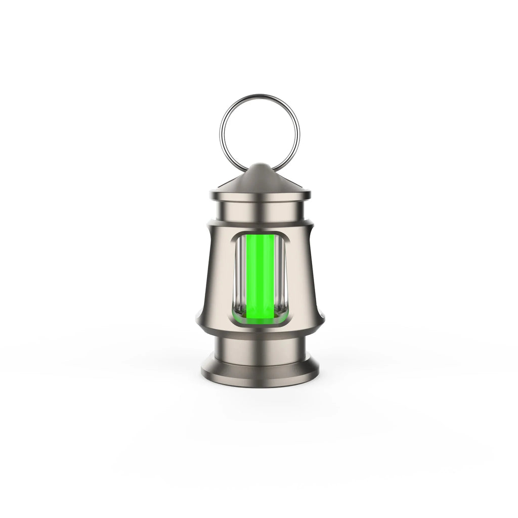 Titanium Lantern Glow Fob | Shock-Absorbing Tritium Keychain | Antdesign